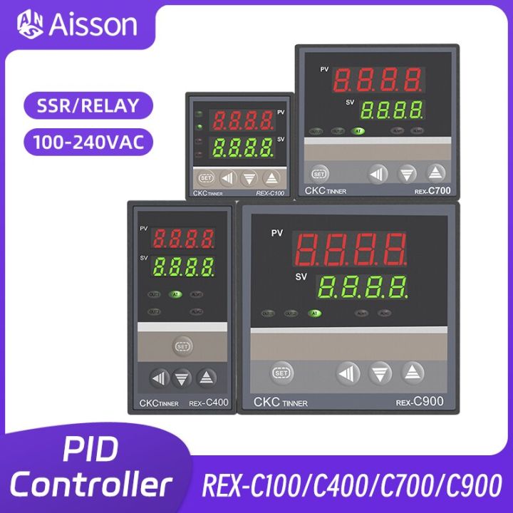 REX-C100 PID Temperature Controller Digital Display Thermostat SSR Relay Output REX C400 C700 ...