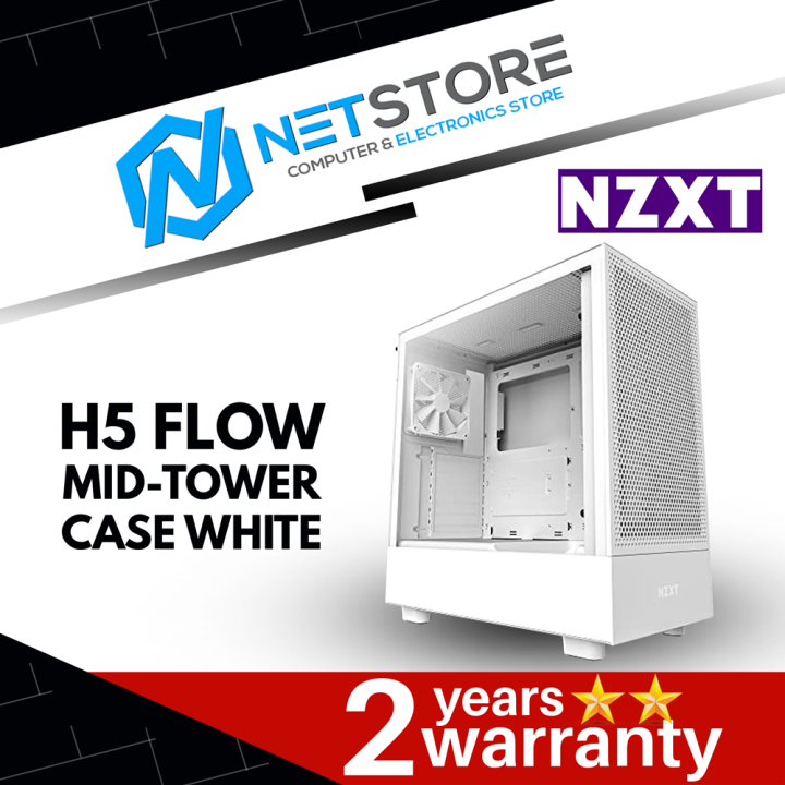 NZXT H5 FLOW MID-TOWER CASE - WHITE CC-H51FW-01 | Lazada NZXT H5 FLOW MID-TOWER CASE - WHITE CC-H51FW-01 | Lazada