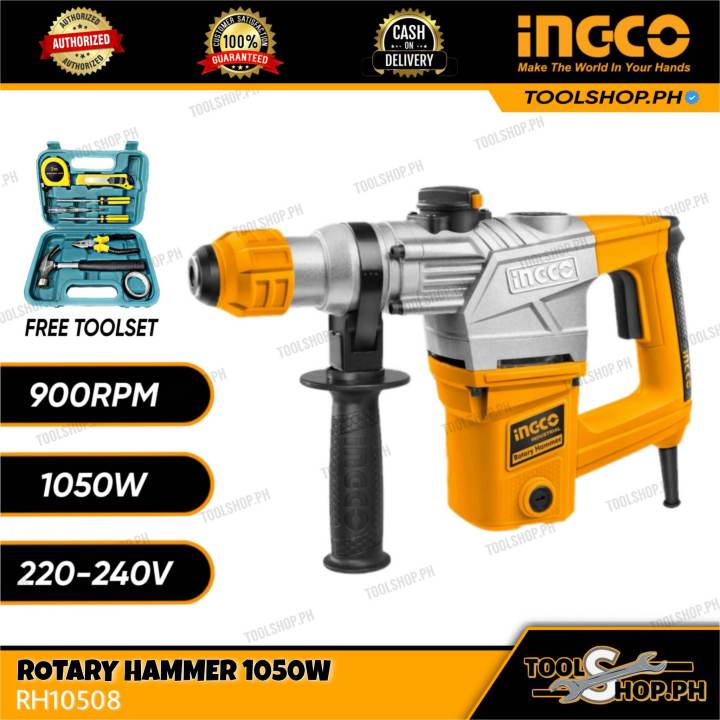 INGCO Rotary Hammer Chipping Gun SDS 1050W RH10508 | Lazada PH