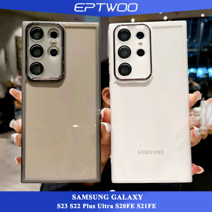 EPTWOO สำหรับ Samsung Galaxy S24 S23 S22 Plus Ultra S20FE S21FE S23FE เคสโทรศัพท์ในตัวกล้องเลนส์ ...