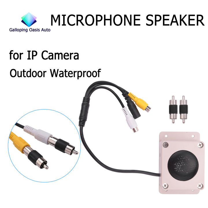 Microphone Speaker Device for Security Camera Outdoor Waterproof for IP ...