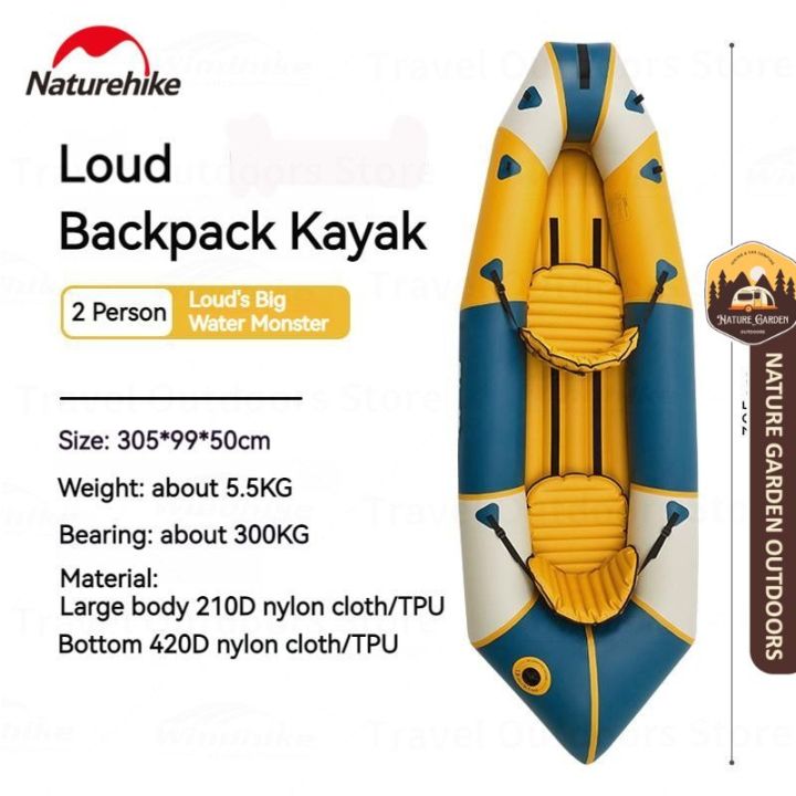 Naturehike LODE Backpack Inflatable Kayak 1-2 Person Ultralight Only 3. ...