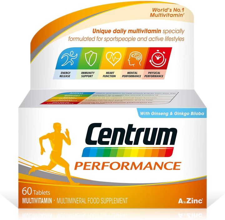 Centrum Performance | Daily Multivitamin/Multimineral with Ginseng ...
