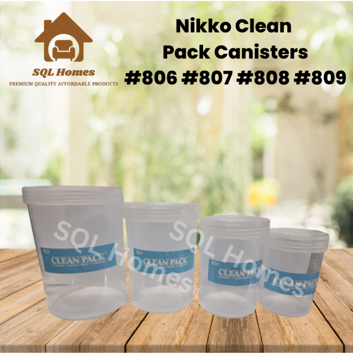 Nikko Clean pack Round Canister | Durable | Container | Light Weight | #806 | #807 | #808 | #809 ...