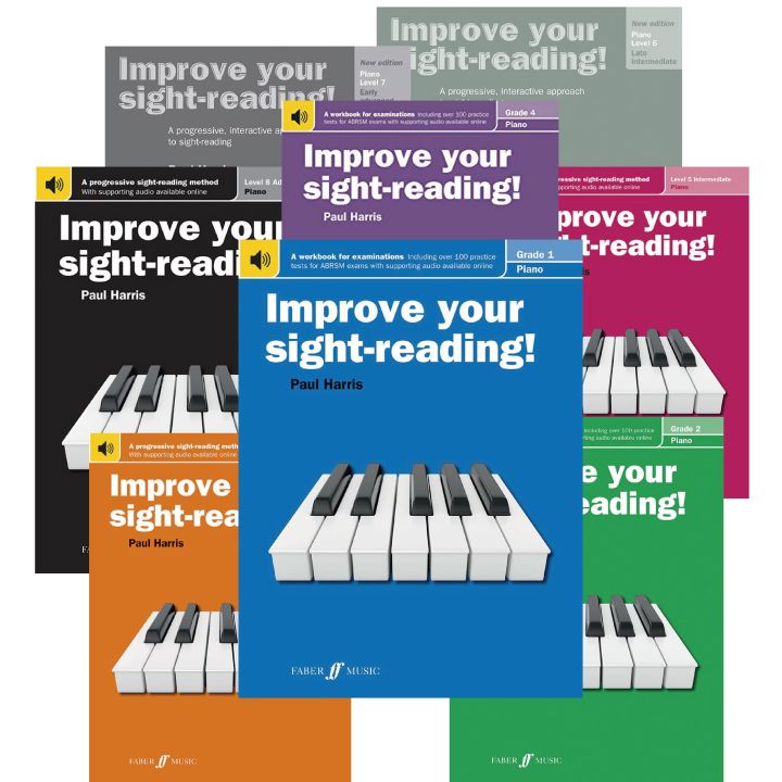 Improve your sight-reading (Piano) Grades 1,2,3,4,5,6,7,8 by Paul ...