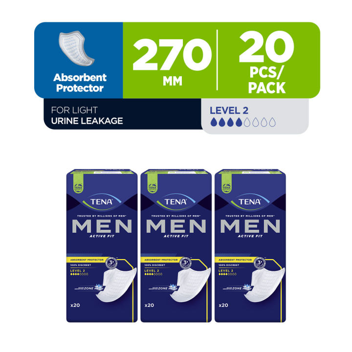 Tena Men Absorbent Protector Level 2, 270mm (20s) | Lazada Singapore