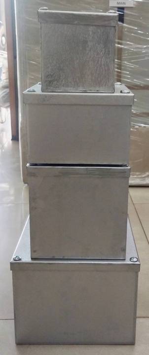 PULL BOX พลูบ็อกซ์-ชุบกัลวาไนซ์ ขนาด 4x4x4 /6x6x4 / 6x6x6/ 8x8x6 หนา ...