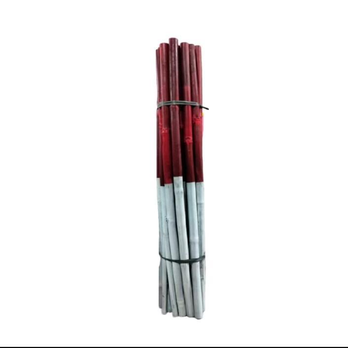 Pagar Bambu Merah Putih 1 Meter Polos - Bambu 1 Meter | Lazada Indonesia