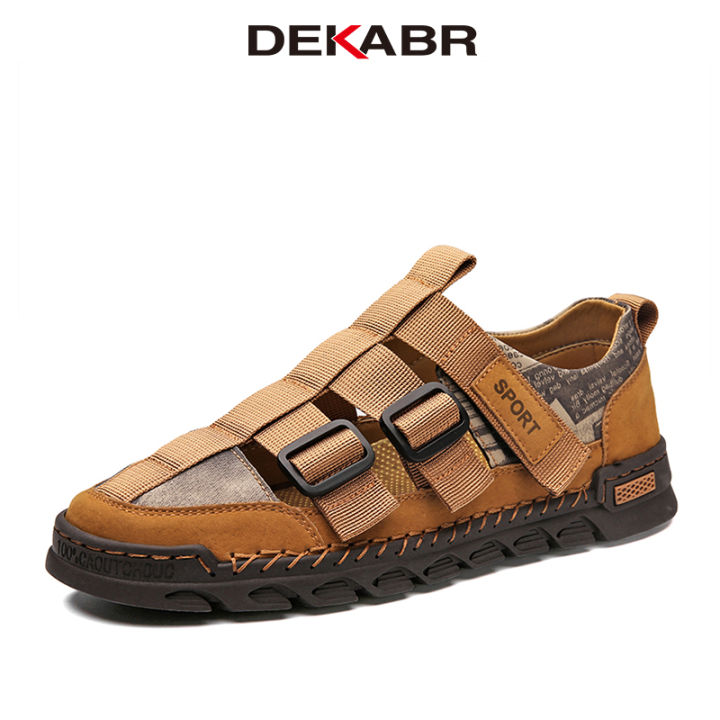 DEKABR High Quality Sandals Men Beach Casual Shoes Lightweight Summer ...