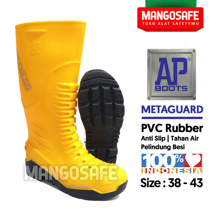AP Boots METAGUARD Sepatu Karet PVC Safety Boot Tinggi Kuning / Sepatu ...