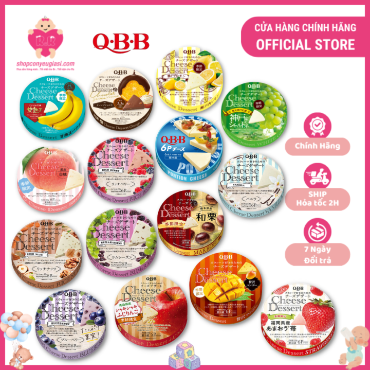 Phô Mai QBB Nhật Bản Nhiều Vị Cho Bé | Lazada.vn