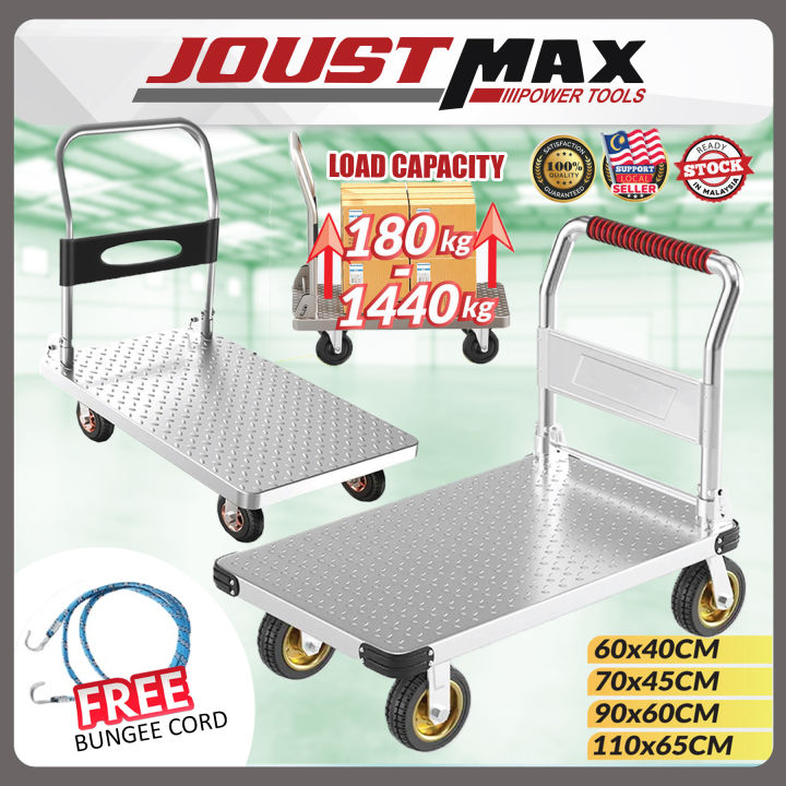 Folding Trolly Strong Thick Metal Trolley Foldable Heavy Duty Solid ...
