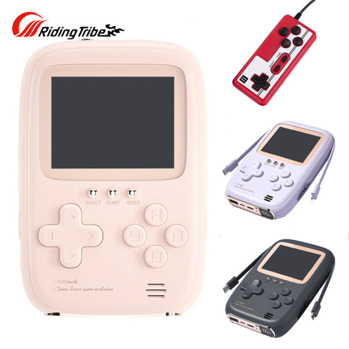 2 In 1 Power Bank Retro Handheld Game Console LED Screen Mini Retro ...