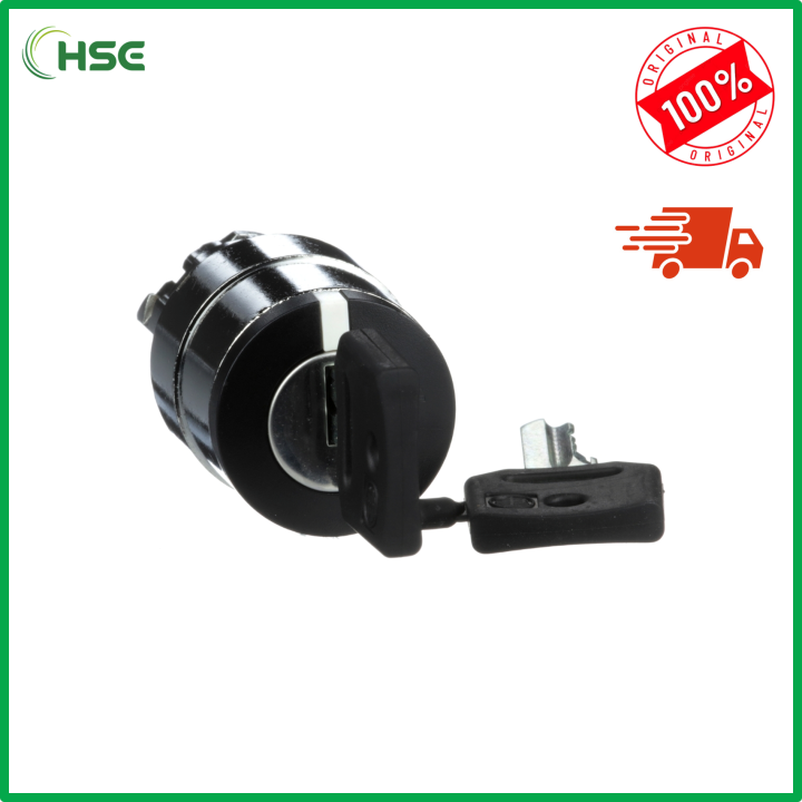 SCHNEIDER ELECTRIC Harmony ZB4BG Key Switch Selector Head with Key 455 ...