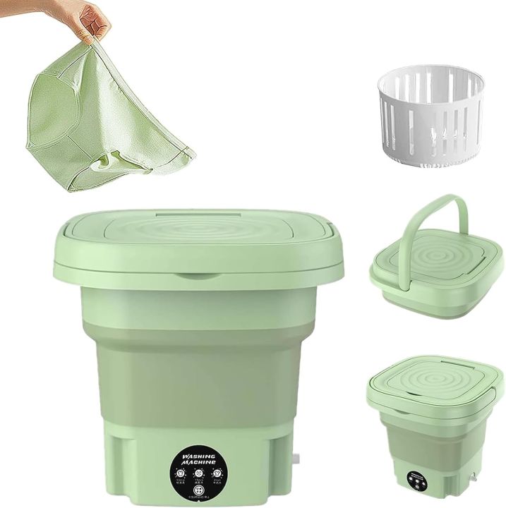 Portable folding washing machine 8L large capacity mini washing machine ...