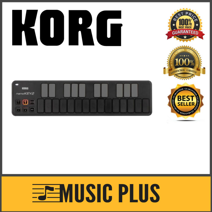 Korg nanoKEY2 - Midi Controller Slim Line USB Keyboard, Black (nano ...