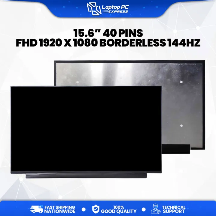PC Tech Laptop LCD Screen 15.6 inches 40 Pins 144Hz FHD 1920 x 1080 ...