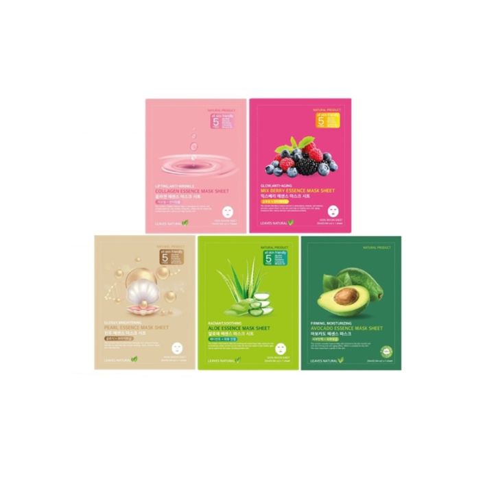 Leaves Natural Essence Mask Sheet (แผ่น) | Lazada.co.th