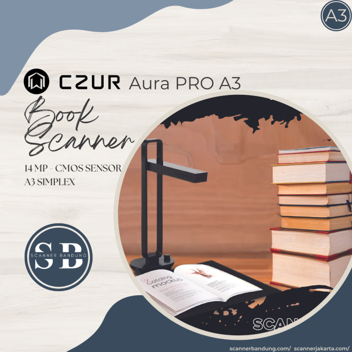 czur aura pro A3 - scanner buku - scanner photo - scanner portable ...