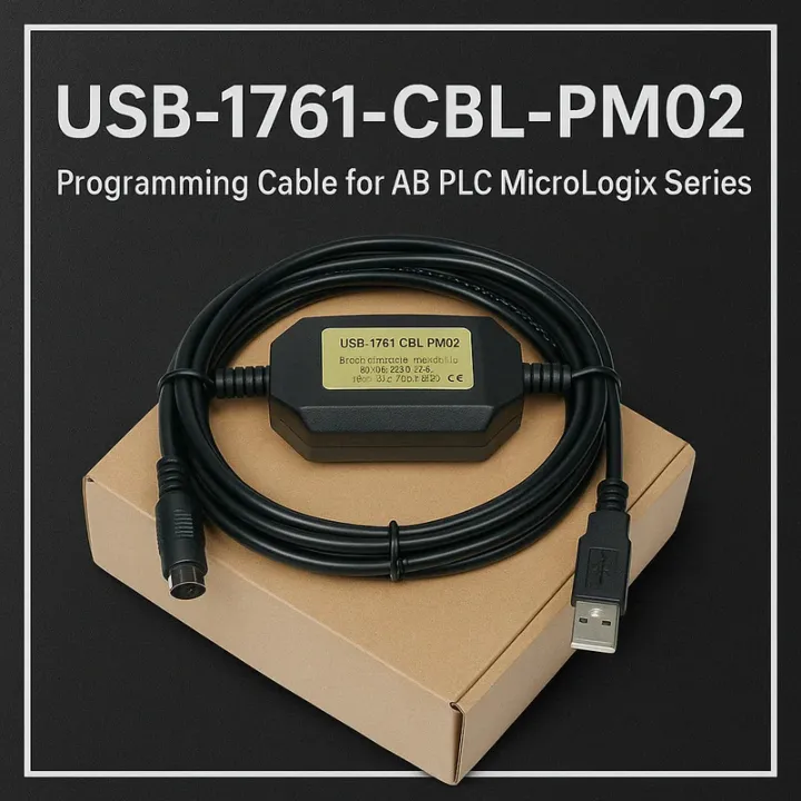 PLC Programming Cable USB1761CBLPM02 for Allen Bradley MicroLogix 1000 ...