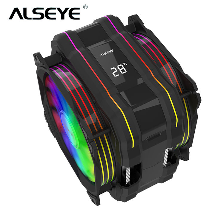 [Ready Stock, LGA1700] ALSEYE M120D Plus ARGB CPU Air Cooler, 4 Direct ...