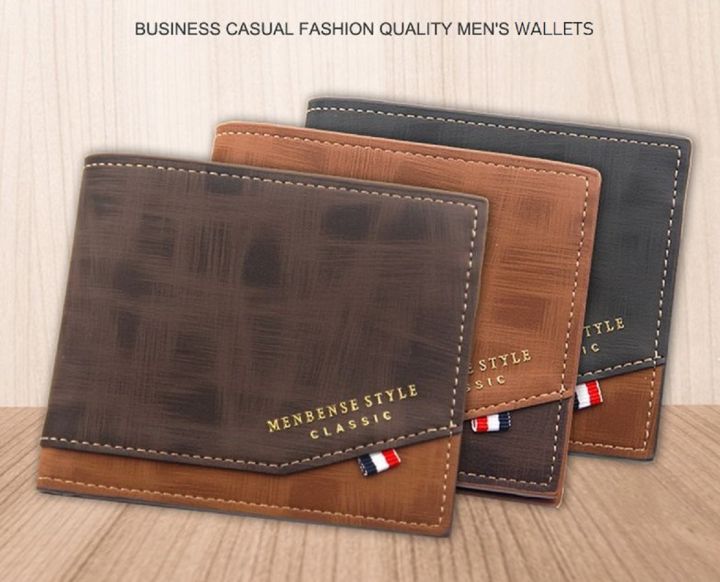 Men Wallet Menbense Simple and stylish design 3 colours PU leather ...