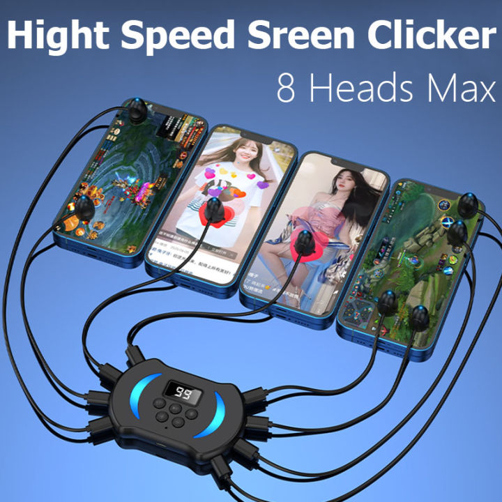 8 click Head Smart Screen auto Clicker G40 Live broadcast Finger ...