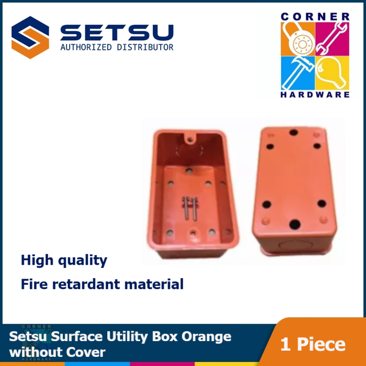 SETSU Surface Utility Box Orange Without Cover | Lazada PH
