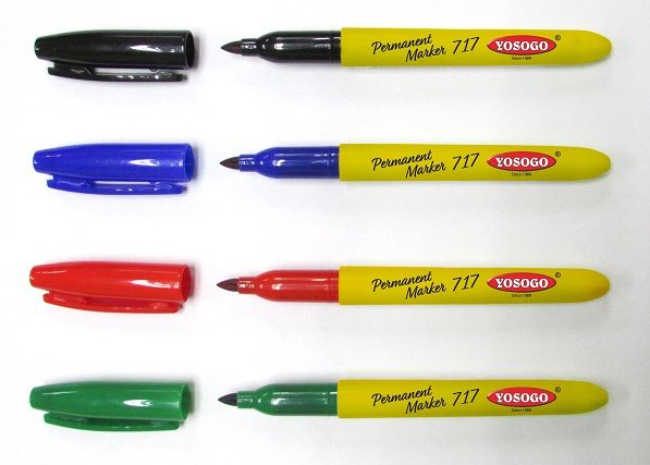 [super stationery] YOSOGO Pen Penanda Kekal Mini/Poket 717 (Mata Bulat ...