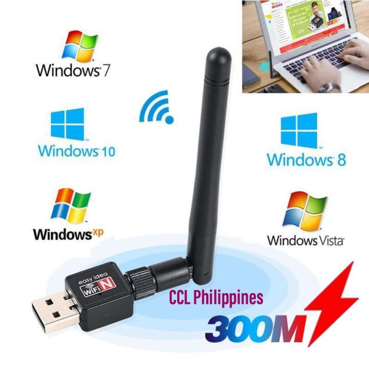 CKS Mini 300M USB WiFi Wireless LAN 802.11 N/G/B Adapter Dongle | Lazada PH