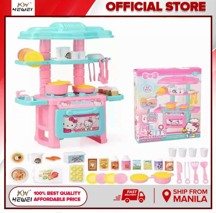 Cartoon Mini Kitchen Set Toy Kid Play Cooking Toys | Lazada PH