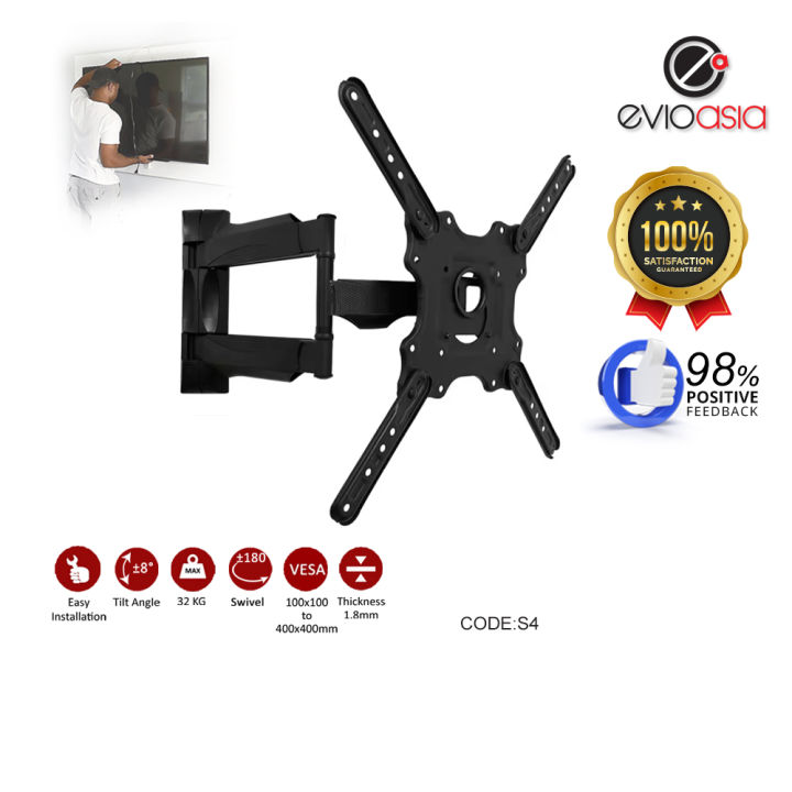 OptiFlex 32-55 Inch TV Wall Mount: Full Motion Cantilever Bracket | Lazada