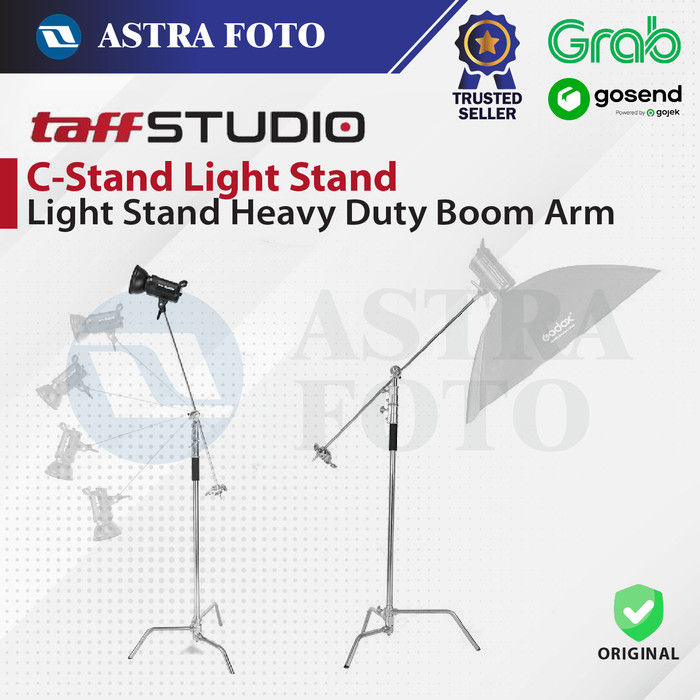 C-Stand Light Stand Heavy Duty Boom Arm Stainless Steel Lightstand ...