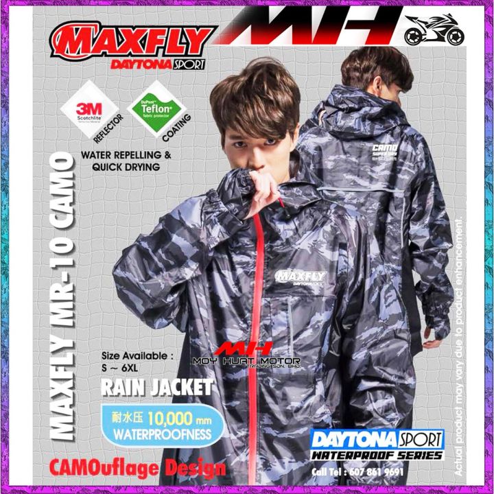 ORIGINAL ALL SIZE BIG SIZE MAXXIS MAXFLY CAMO SUPER DRY RAINCOAT MR10 ...