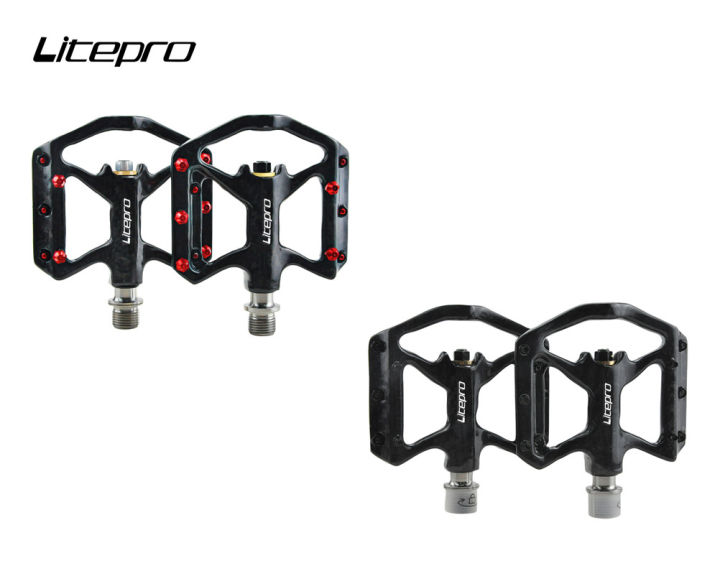 Litepro MTB Road Bike Carbon Fiber Titanium Shaft Pedal Ultralight 180g ...