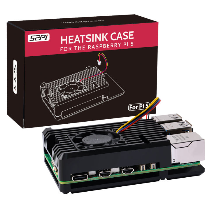 52Pi Raspberry Pi 5 Case with Fan, Raspberry Pi 5 Armor Case with Fan ... 52Pi Raspberry Pi 5 Case with Fan, Raspberry Pi 5 Armor Case with Fan ...