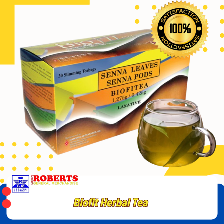 Biofit Herbal Tea (1box x 30 teabags) with senna leaves & senna pods ...