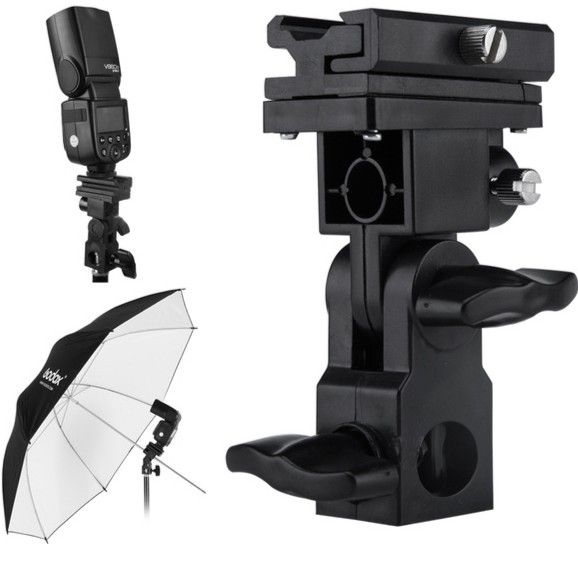 Flash Holder หัวจับแฟลช พร้อมที่เสียบร่ม TYPE B - สีดำ | Lazada.co.th