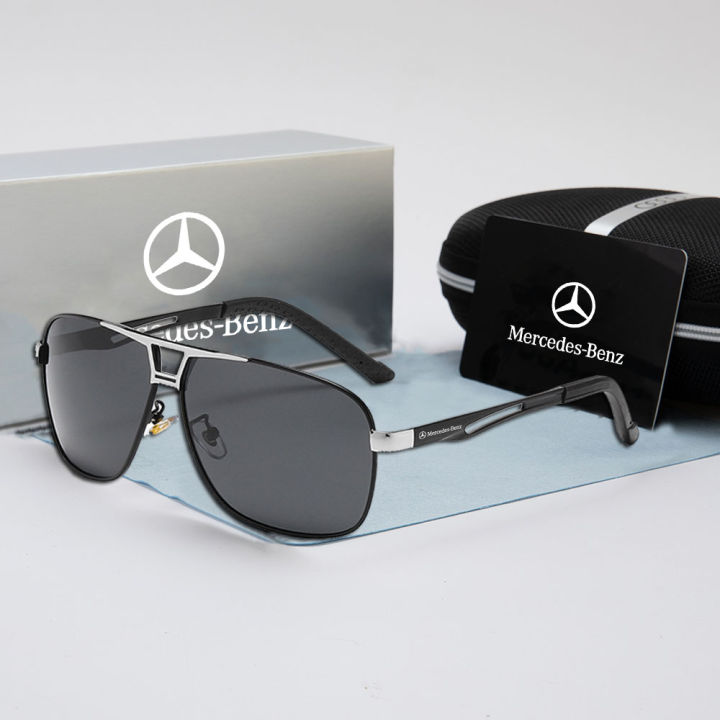 Mens Sunglasses Polarized Anti-Glare Driving Goggles for Mercedes Benz ...