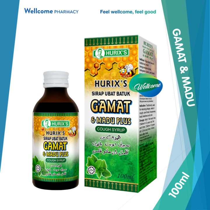 Hurix's Gamat & Madu Plus Cough Syrup - 100ml | Lazada