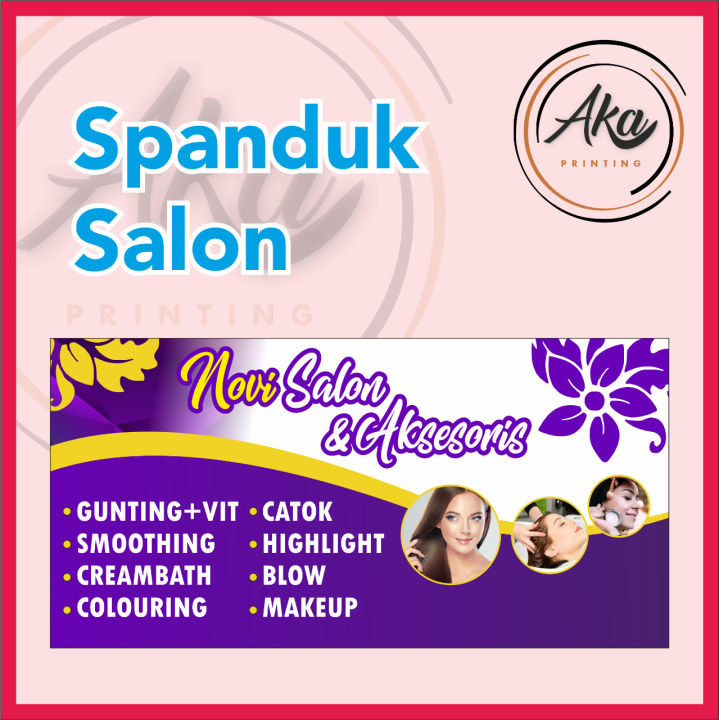 Aka Printing/ Spanduk Salon Bisa Request / Banner Keperluan Dagang ...