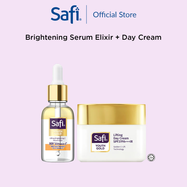 Safi Youth Gold Lifting Day Cream SPF37PA++IR 45g & Brightening Serum ...