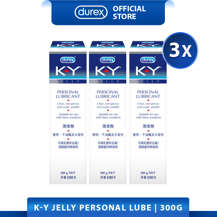 [Bundle of 3] Durex KY Jelly Intimate Lube | Water-based Lubricant 100ML | Lazada