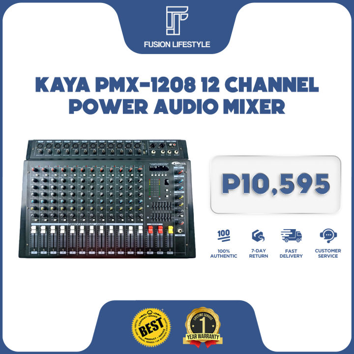KAYA (PMX-1208)- 12 Channel Powered Audio Mixer | Lazada PH
