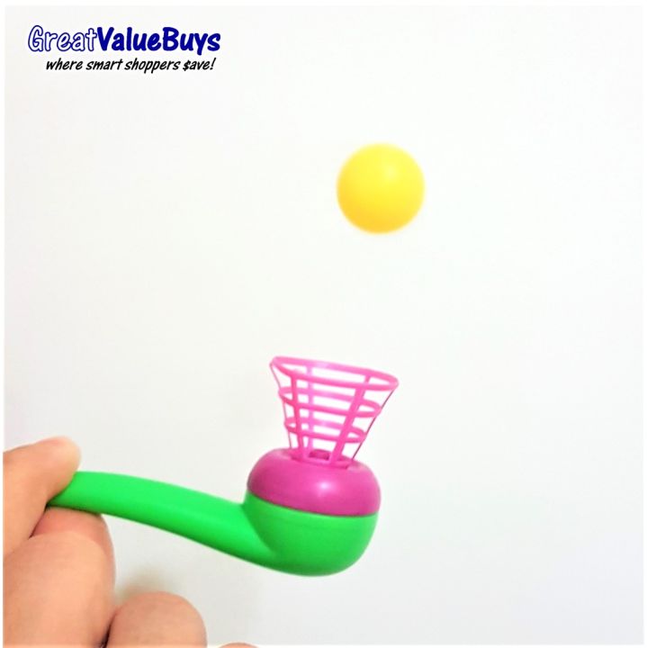 Kids goodie bag Children birthday toy Floating blow pipe ball ...