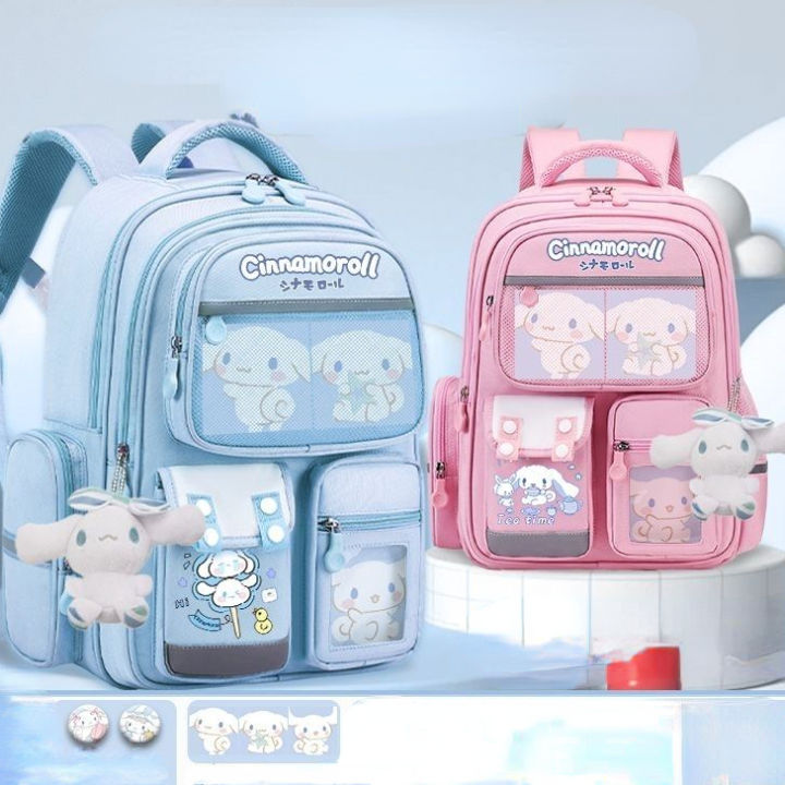 Sanrio Anime Cinnamoroll Backpacks for Children Kawaii Toys Large ...