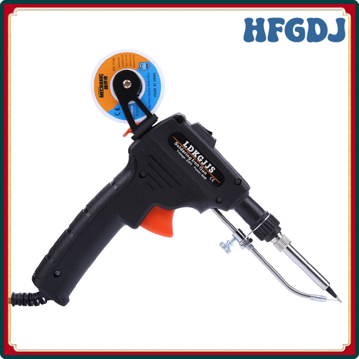 HFGDJ ปืนดีบุกอัตโนมัติ110V/220V 60W ปืนสำหรับบัดกรีเชื่อมในร่มด้วยลวด ...