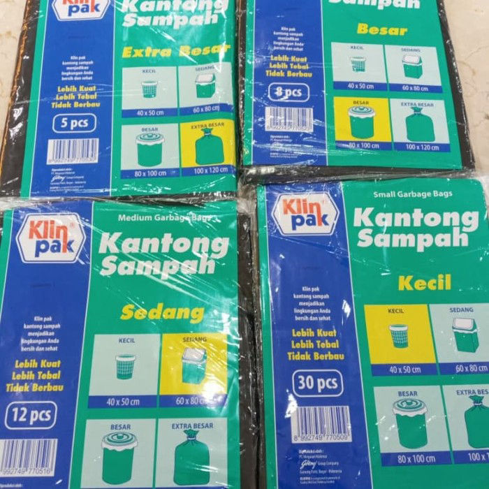 Klin Pak Kantong Plastik Sampah, Ukuran Kecil | Lazada Indonesia