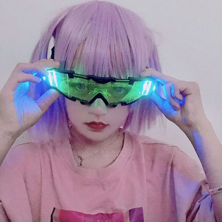 【Get the Perfect Fit】 Japan Harajuku Anime Glasses Led Shiner Super ...