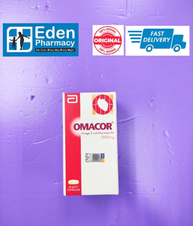 Abbott Omacor Omega-3-acid ethyl esters 90 fish oil ( 28's ) | Lazada